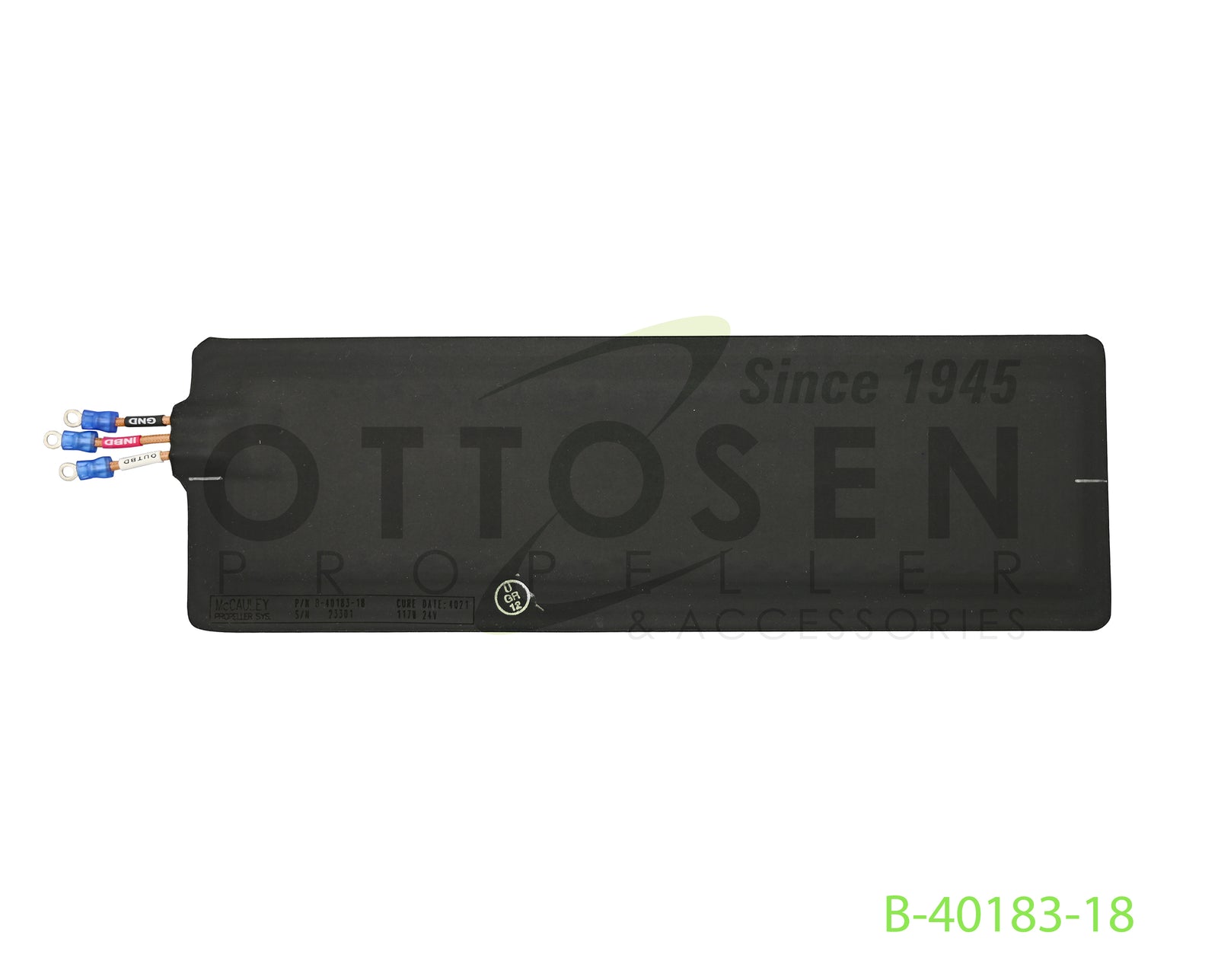 OTTOSEN PROPELLER DE-ICE Tagged "McCAULEY DE-ICE BOOTS" - Ottosen Propeller